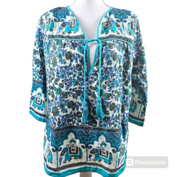Calypso St. Barth | Tops | Calypso St Barth Jael Animal Print Cotton ...